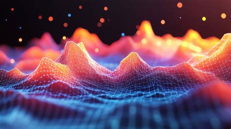 The Graph Represents The Concept Of Big Data Analytics And Visualization In A Colorful 3d Format