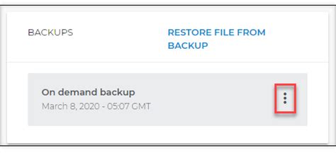 File Management How To Backup And Restore Files PowWeb