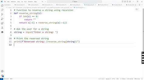 🟢 🔰 Problem 94200 How To Reverse A String Using Recursion In Python ️