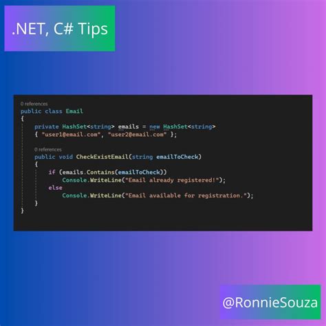 Dotnet Csharp Softwaredevelopment Collections Hashset Backend Ronnie Souza