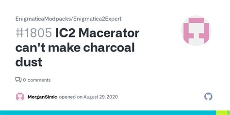 Ic2 Macerator Cant Make Charcoal Dust · Issue 1805