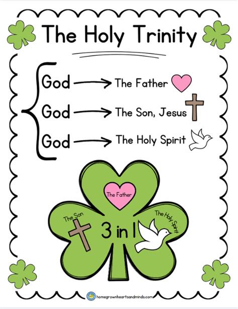 Free The Holy Trinity Activity Mini Poster And Poem