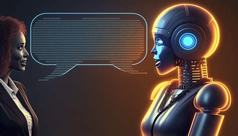 Premium Photo A Robot With A Speech Bubble That Says Robot