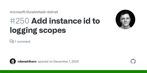 Add Instance Id To Logging Scopes Issue 250 Microsoft Durabletask
