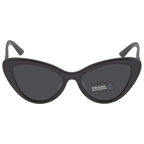 Prada Dark Grey Cat Eye Ladies Sunglasses Pr 13ysf 1ab5s0 54