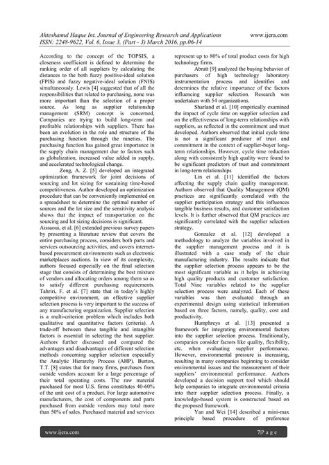 Supplier Selection And Order Allocation Models In Supply Chain Management A Review Pdf