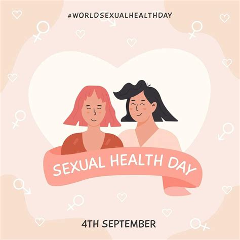 World Sexual Health Day Square Card Homosexual Gay Couple In Love Sex Education Contraceptive