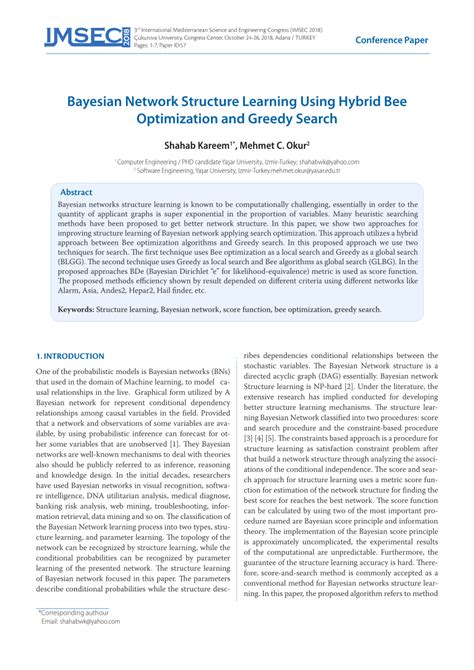 Pdf Bayesian Network Structure Learning Using Hybrid Bee Optimization And Greedy Search