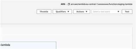 Select Test Event Open Up The Cloud