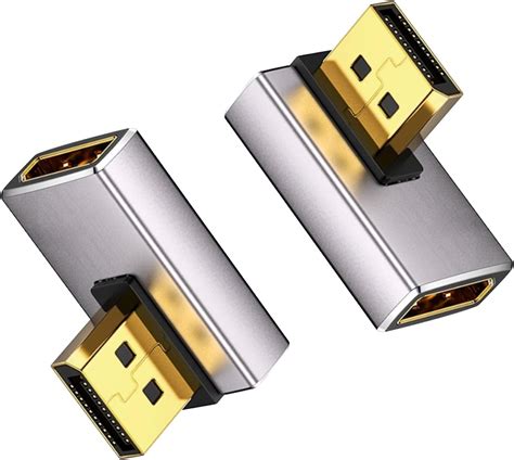 Duttek 8k Displayport 90 Degree Adapter Displayport Extender Adapter 32 4gbps Left