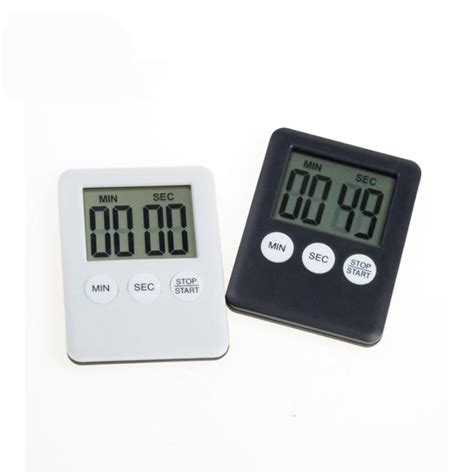 Super Thin Lcd Digital Screen Kitchen Timer Square Vicedeal