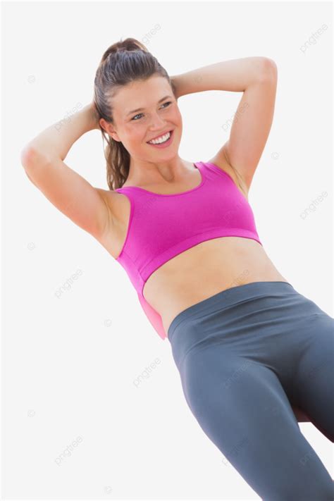 體格健美的女性在健身房內的健身球上快樂地鍛煉 健身球 身体 運動型png去背圖片素材免費下載，免摳圖設計圖案下載 Pngtree