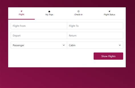 Bootstrap 5 Flight Booking Form With Tabs Booking Web Design Css Grid
