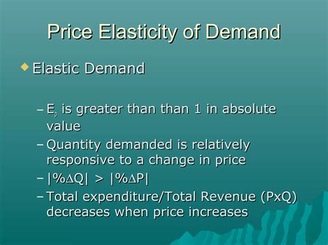 Elasticity Managerial Economics Ppt