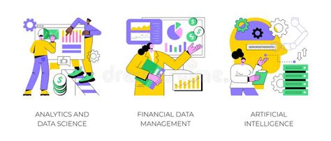 Big Data Abstract Concept Vector Illustrations Stock Vector