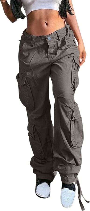 Generic Women Jeans Wide Leg Straight Demin Cargo Pants Casual Trousers