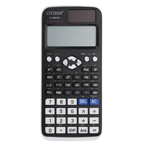 Citizen Black Non Programmable Scientific Calculator Size Standard Model Name Number Fx