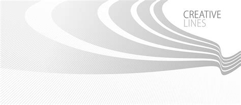 밝은 회색과 흰색 흑백 의 원근 벡터 배경의 선 부드러운 그라데이션과 물결 모양의 움직임을 가진 3d 차원 줄무늬 곡선에 대한 스톡 벡터 아트 및 기타 이미지 Istock