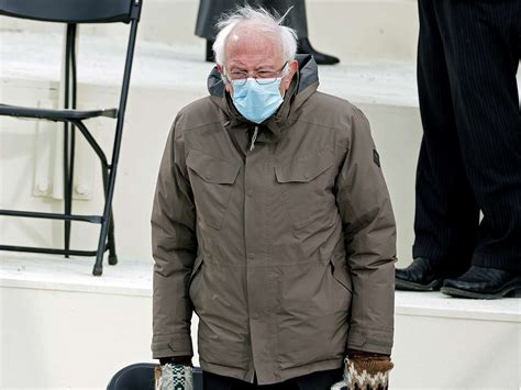 Bernie Sanders Mittens Worn To Joe Bidens Inauguration Go Viral