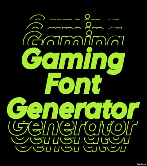 Gaming Font Generator Text Effect And Logo Design Font