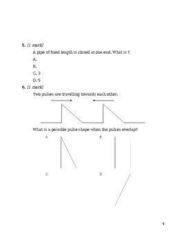 IB DP Physics Question Book C Standing Waves SL First Teaching