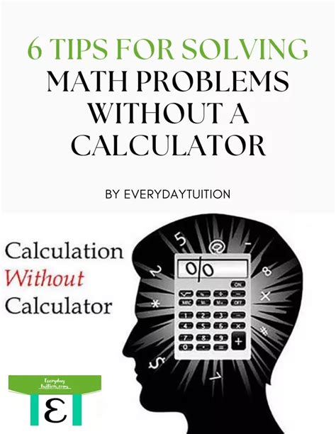 Ppt 6 Tips For Solving Math Problems Without A Calculator Powerpoint