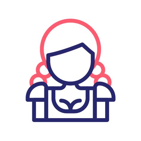 Waitress Generic Outline Color Icon