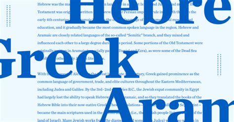 Was The New Testament Written In Hebrew Aramaic Or Greek