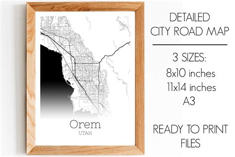 Orem Utah City Map Graphic By Svgexpress · Creative Fabrica