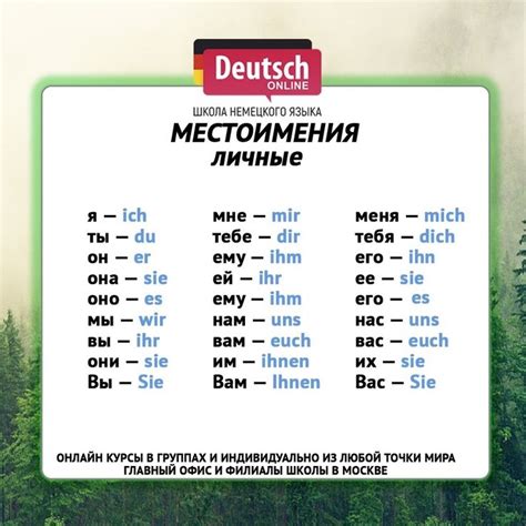 МЕСТОИМЕНИЯ В НЕМЕЦКОМ ЯЗЫКЕ разбор и практика Немецкий язык Немецкий Грамматика немецкого