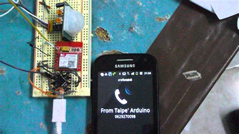 Pir Sensor And Sim800l By Taipe S Arduino Youtube
