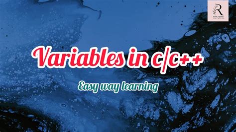 Variables In Cc Coding Programming Computerscience Language