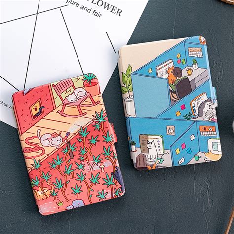 Badu Bg За Funda Kindle No M2l3ek Калъф 11th Gen 2021 Японска котка Калъф за Kindle Paperwhite