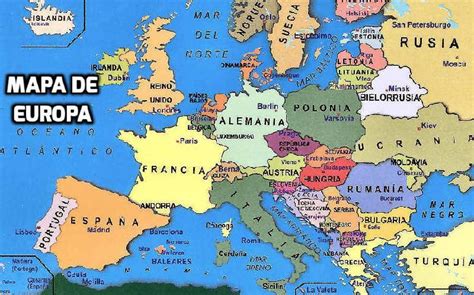 Mapa De Europa Con Paises Y Capitales Mapa