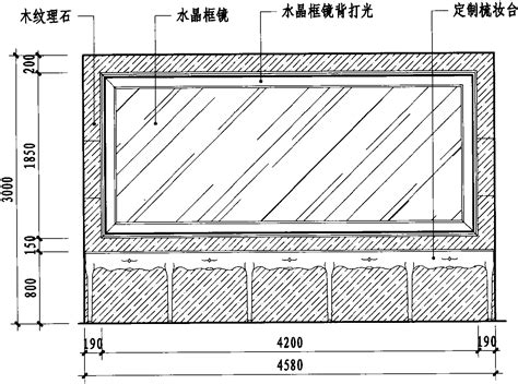 一层女士浴区K立面图 1 50 休闲娱乐空间设计施工 图片
