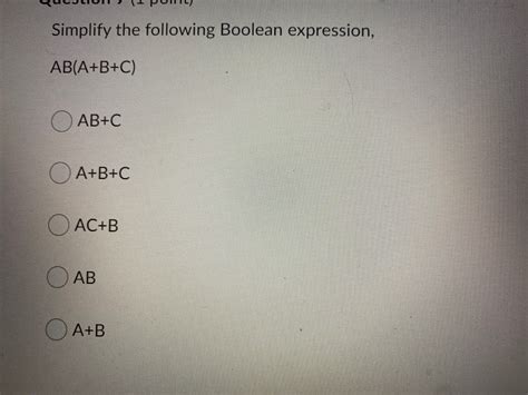 Answered Simplify The Following Boolean Bartleby