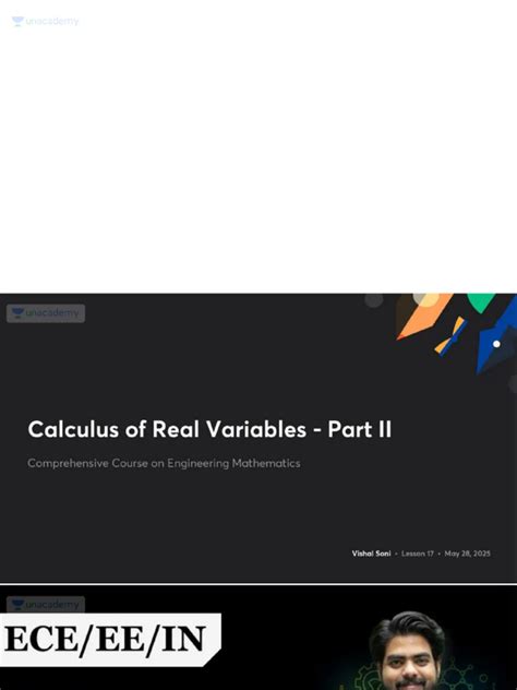 Calculus Of Real Variables Part Ii With Anno Pdf