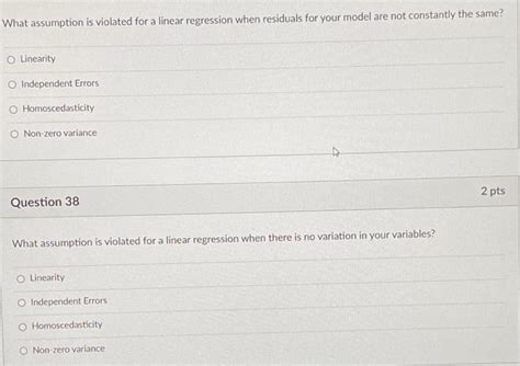 Solved A Predictor Is Another Name For An Independent