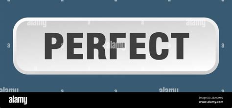 Perfect Button Perfect Square 3d Push Button Stock Vector Image And Art