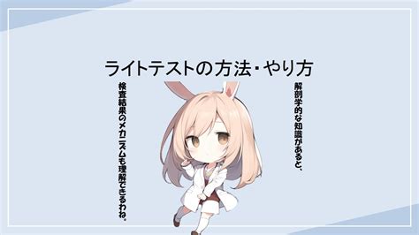 ライトテスト（wright Test） 目的・特徴・方法・やり方について Therabby