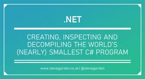 Steve Gordon Code With Steve Adventures In Net