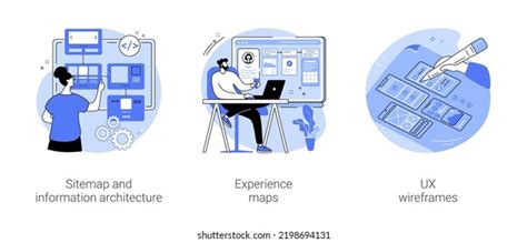 Ux Designer Workflow Isolated Cartoon Vector Stock Vector Royalty Free 2198694131 Shutterstock