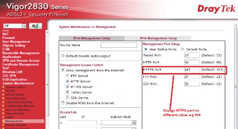 Unable To Access Server After Upgrading Firmware In Vigor2830 To