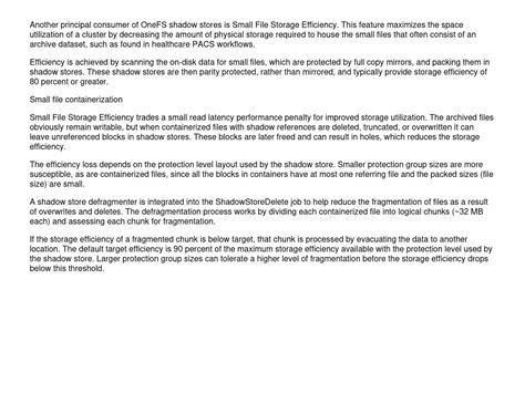 Small File Storage Efficiency High Availability And Data Protection With Dell Powerscale Scale