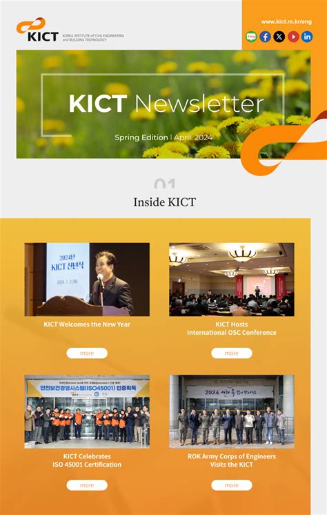 [kict Newsletter] 2024 Spring Edition Newsletter News And Notice