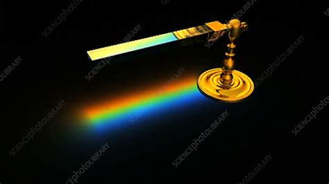 Rotating Triangular Prism Stock Video Clip K002 7687 Science