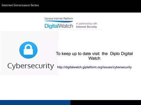 Introduction To Internet Governance And Cyber Security Odp