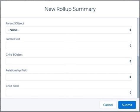 Create A Rollup Summary Field