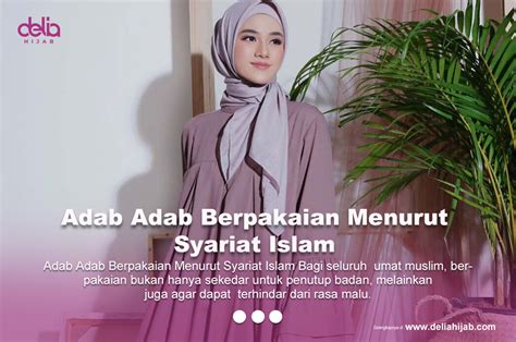 Adab Adab Berpakaian Menurut Syariat Islam Delia Hijab