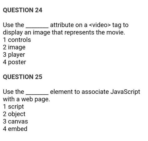 Solved Expert Qanda Html5 I Need All Answers Please